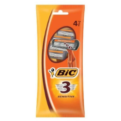 Rasoirs jetables sensitive 3 lames x4 - BIC anti-gaspi à petit prix