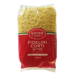Pâtes Fidelini Corti n°131 - Savino Pasta - 500g anti-gaspi à petit ...